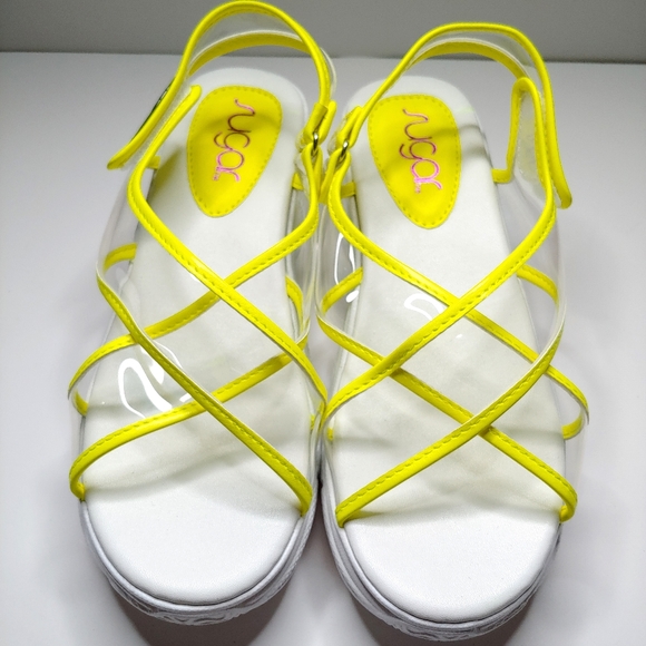 Sugar | Shoes | Sugar Neon Zappy Double Strap Sandals | Poshmark